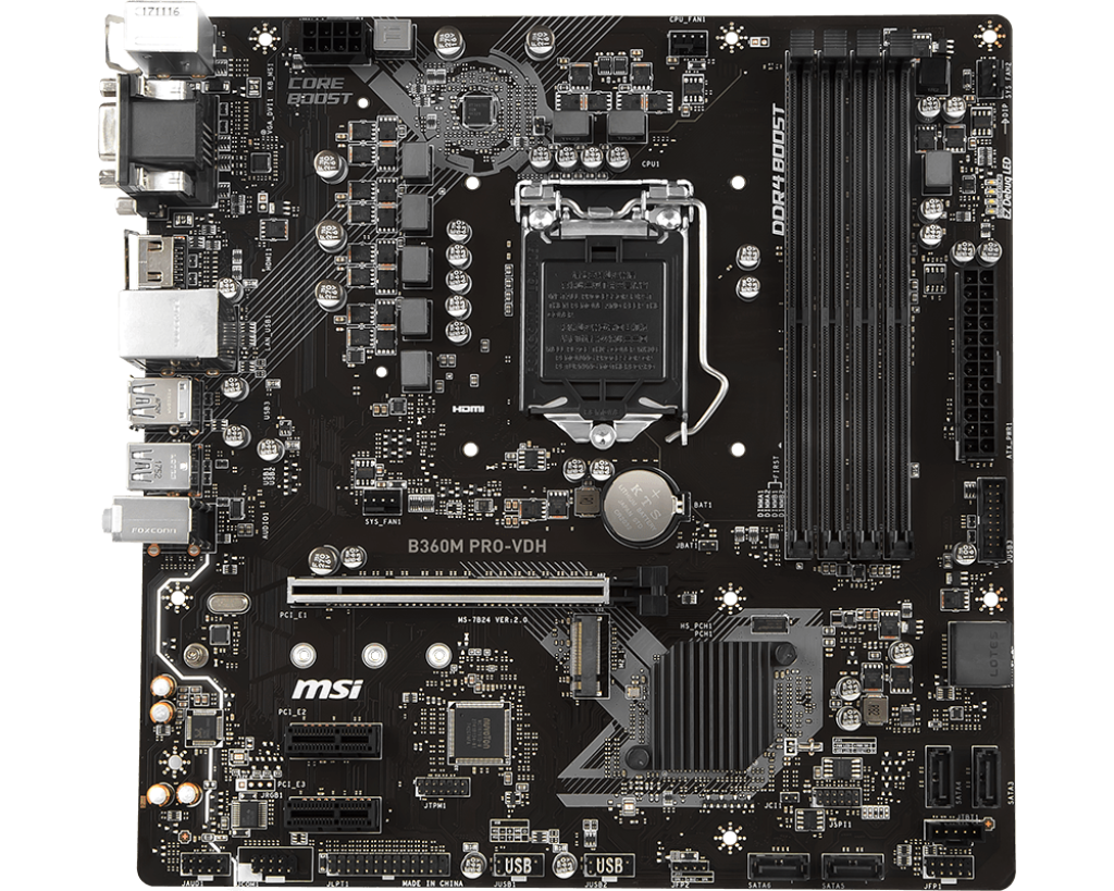 MSI B360M PRO-VDH Intel Motherboard